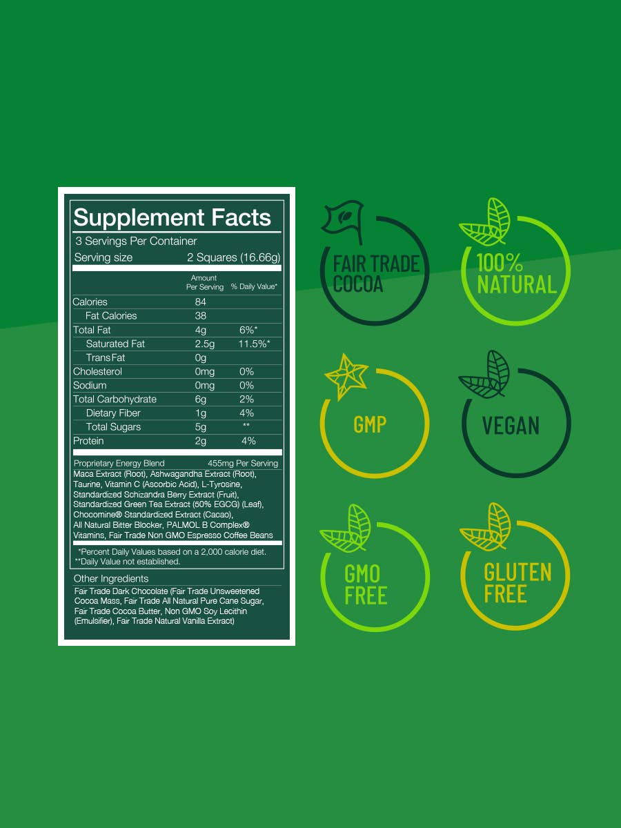 Energy Chocolate - Energy Formula - Espresso Crunch – Good Grief